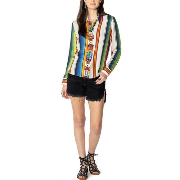 Double D Ranch | Tops | New Double D Ranch Bonita Blanca Top In Print ...